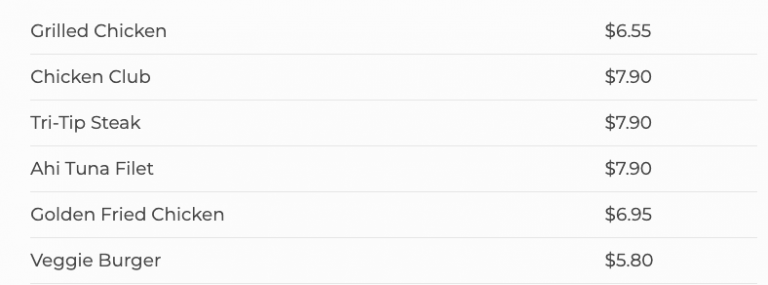 The Habit Burger Menu Along With Prices and Hours | Menu and Prices