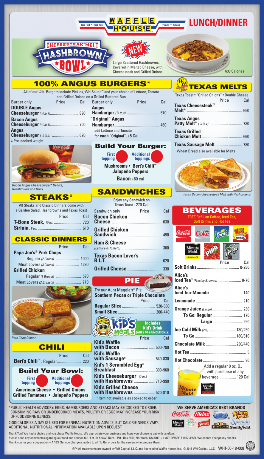 Waffle House Menu Along With Prices and Hours | Menu and Prices